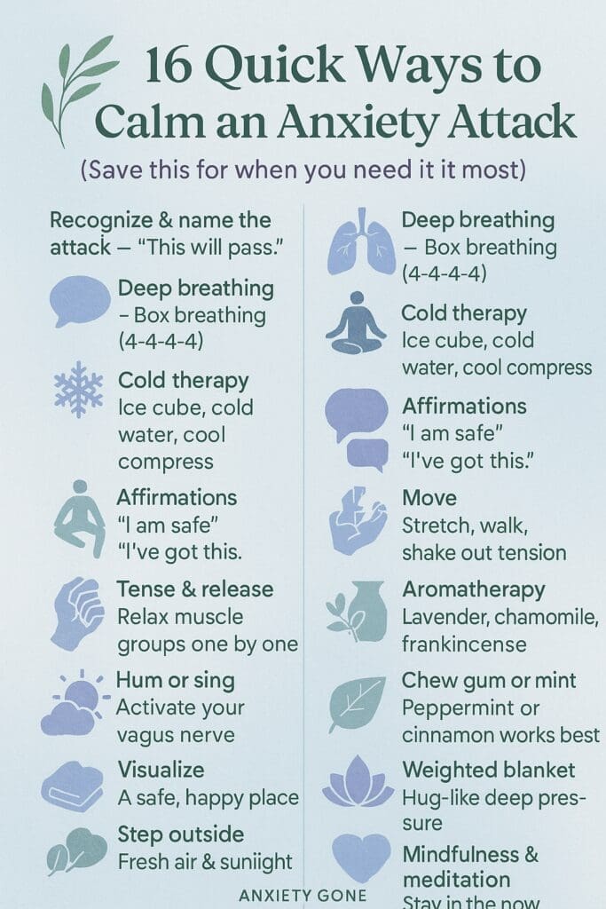 How To Calm Anxiety Attacks Fast | Anxiety Gone: Your Digital Calm ...