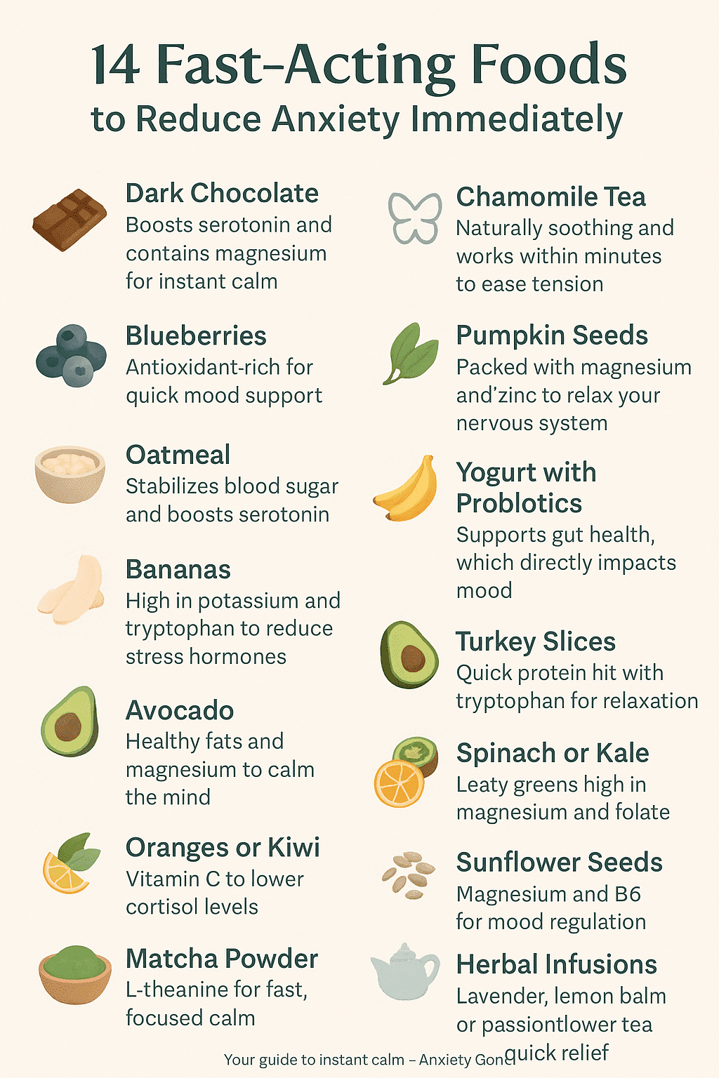 27 Foods That Reduce Anxiety Fast (and Keep You Calm Long-Term ...